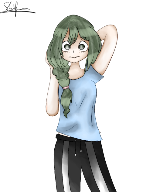 Tsuyu Asui line art - ibisPaint