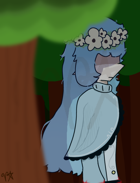 Elf girl in the woods - ibisPaint