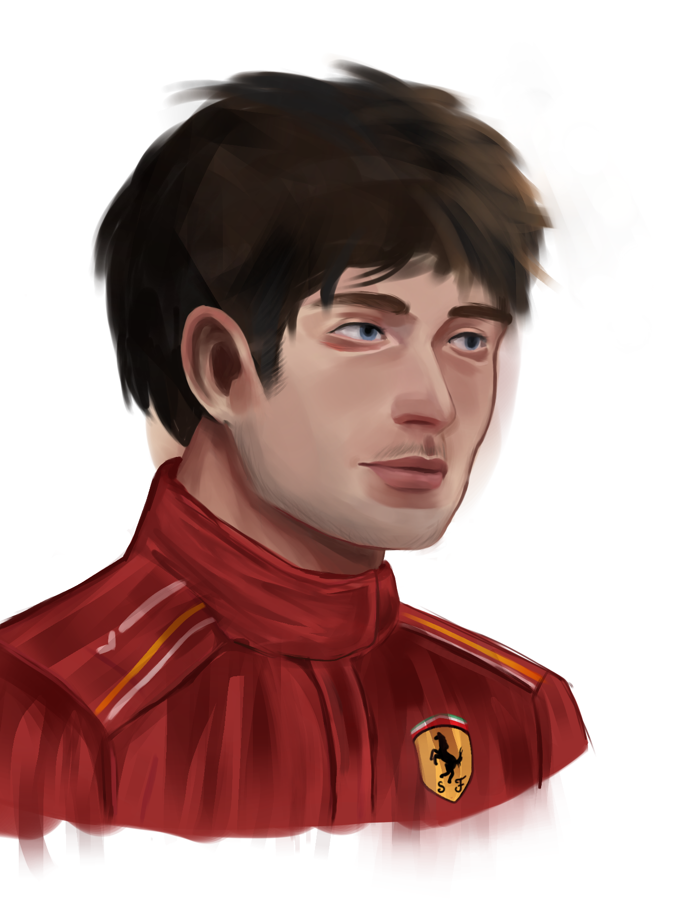 Charles leclerc Hi bye read desc - ibisPaint