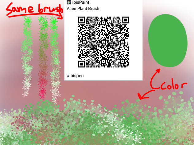 Alien Plant Brush. - ibisPaint