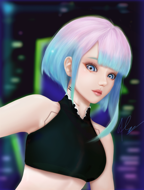 Lucy cyberpunk - ibisPaint