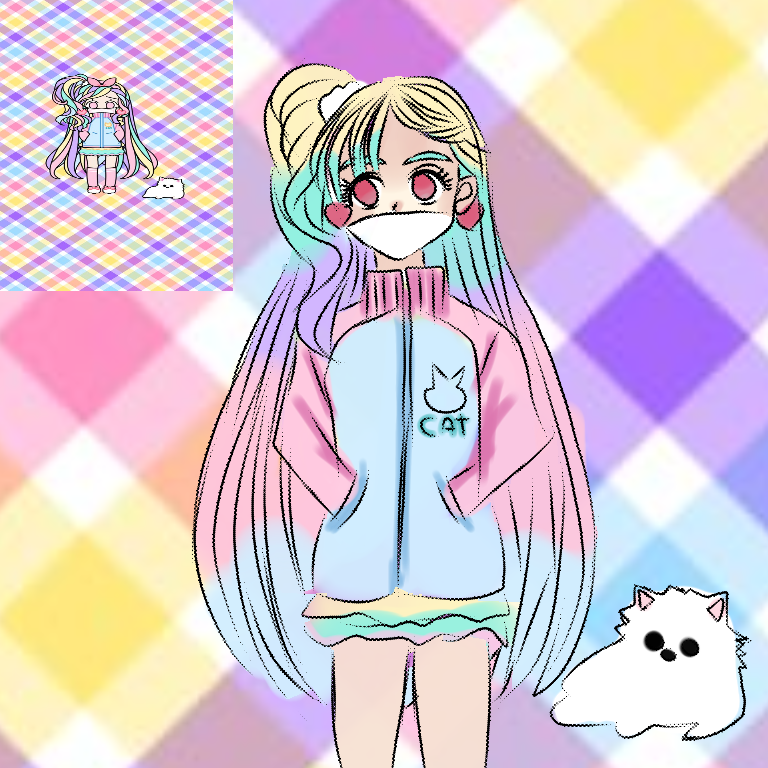 reto pastel grils Challenger - ibisPaint