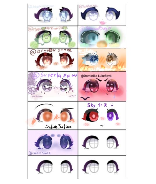 random eye collab! - ibisPaint