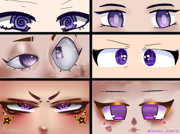 purple eye collab - ibisPaint