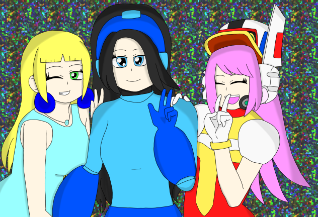 Rocky, Plum, & Kalinka - Three Friends2 - ibisPaint