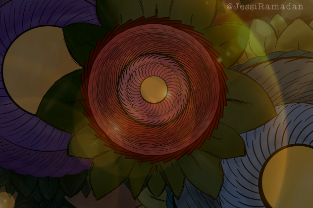 Sunset flower - ibisPaint