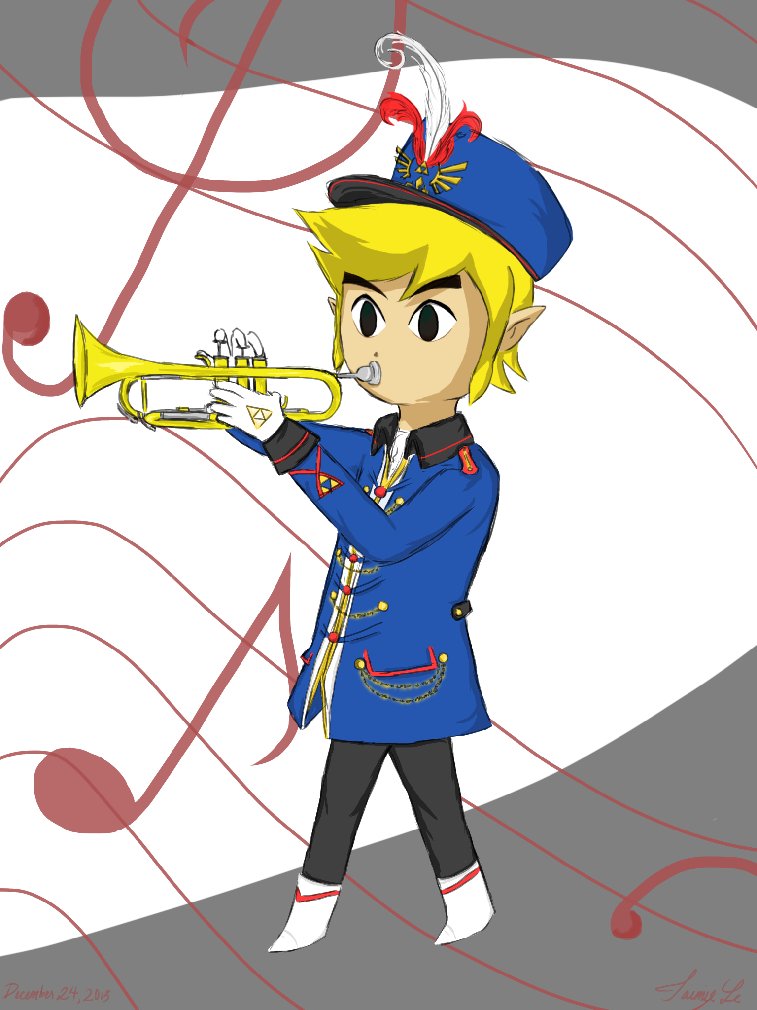 Link the Trumpeteer - ibisPaint