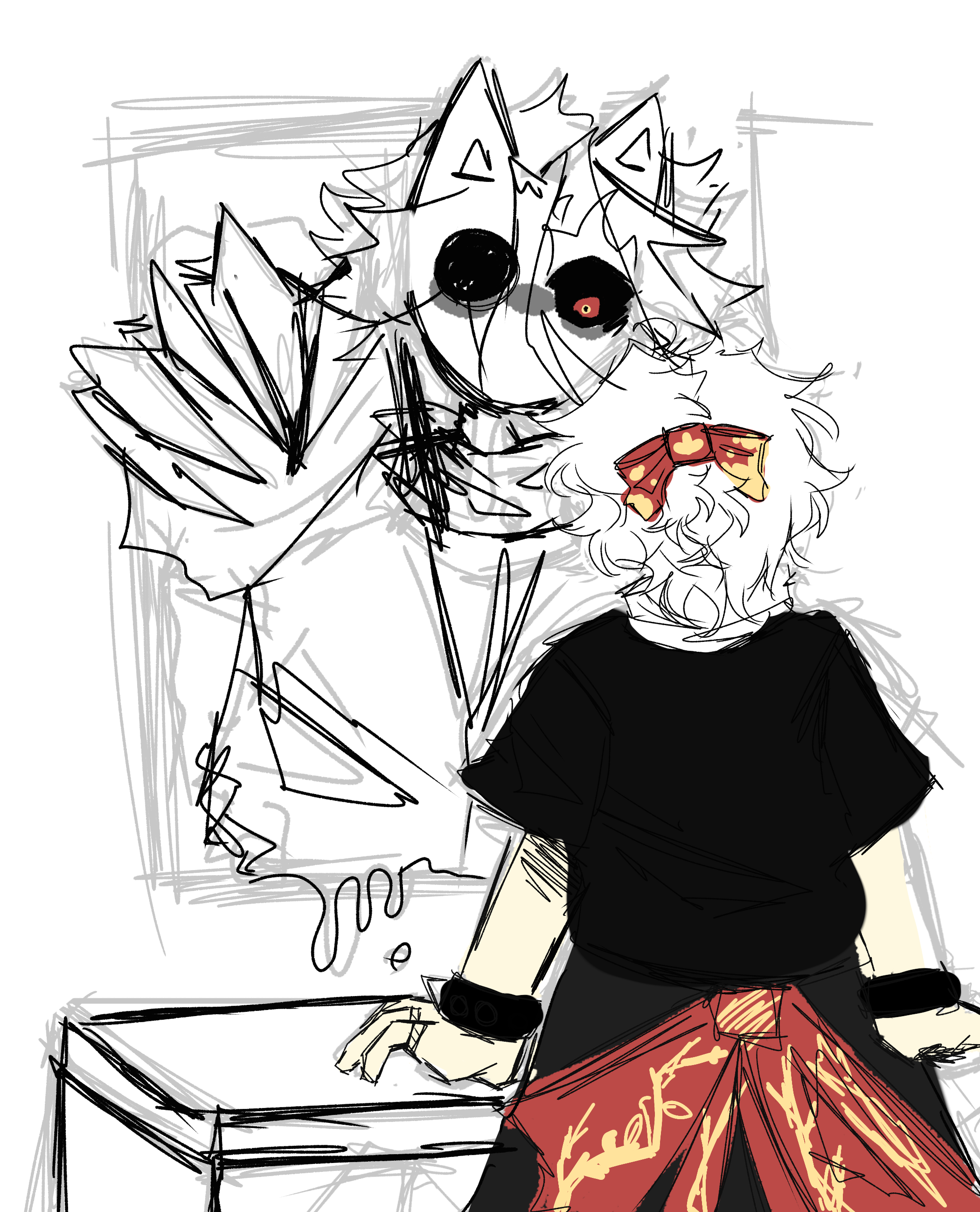 Phone doodle WIP - ibisPaint