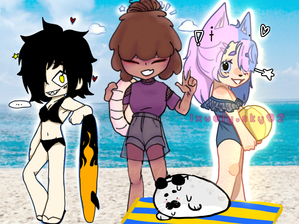 Beach Collab !! - ibisPaint