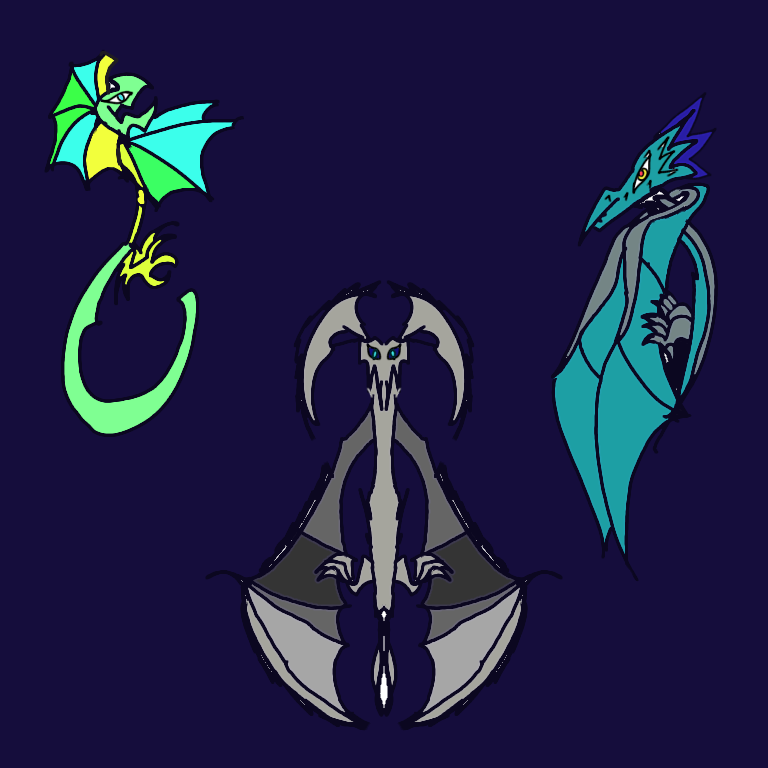 Dragonet Trio - ibisPaint