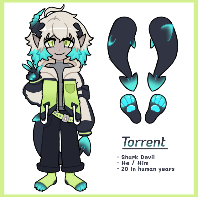 Shark Demon OC - ibisPaint