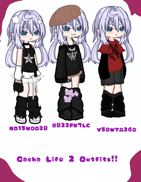 Free outfits!!! Gacha life 2 only - ibisPaint