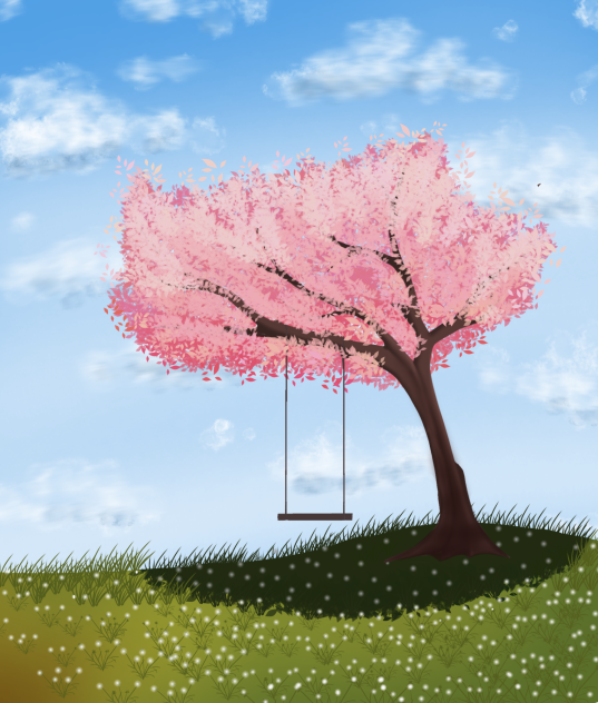 soothing cherry blossoms - ibisPaint