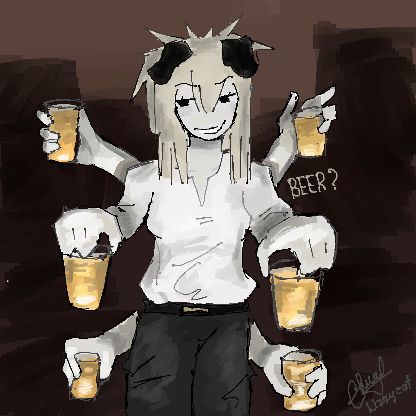 Wanna beer - ibisPaint