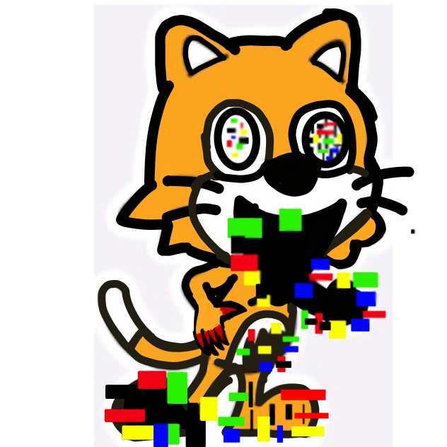 Corrupted Scratch Cat - ibisPaint