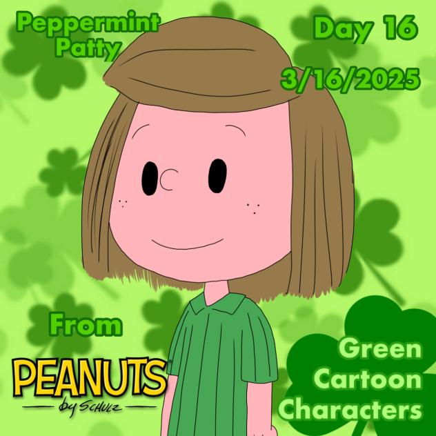 Green Cartoon Characters Day 16 Patricia - ibisPaint