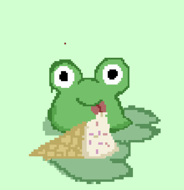 pixal frog - ibisPaint
