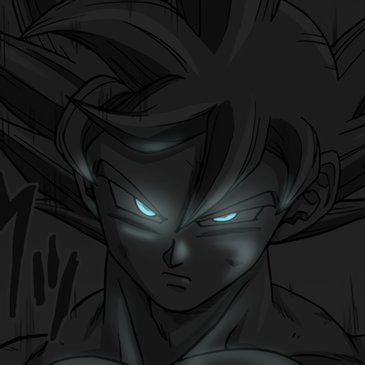 Goku glow art - ibisPaint
