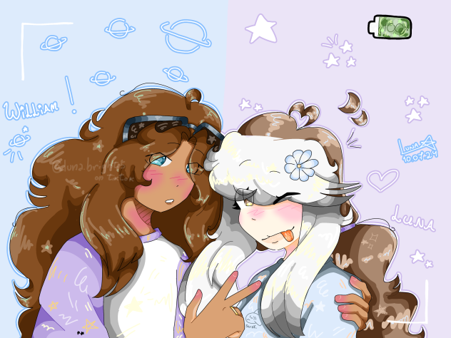 Luna x William selfie! - ibisPaint
