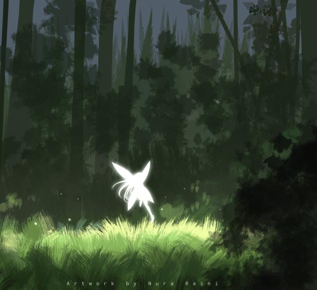 light in the forest - ibisPaint