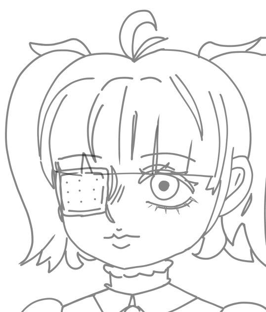 uncolored girl - ibisPaint