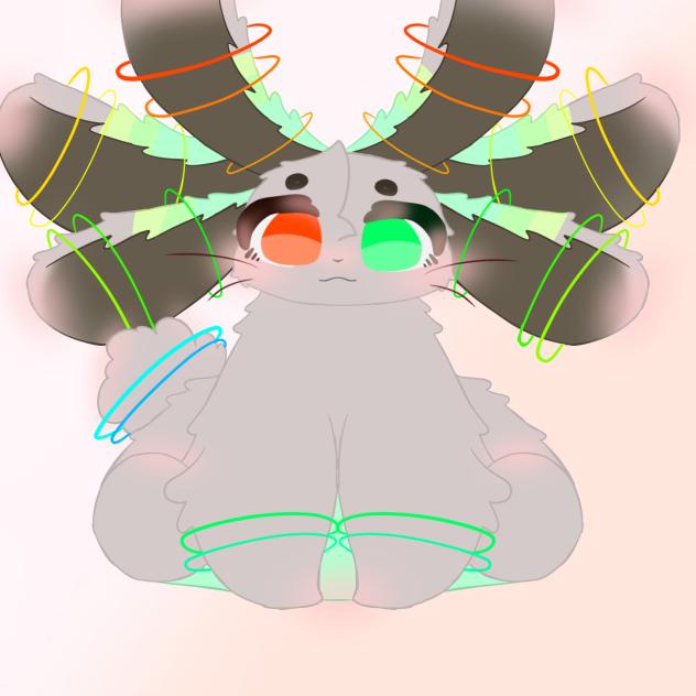 Glow Stick Hare - ibisPaint