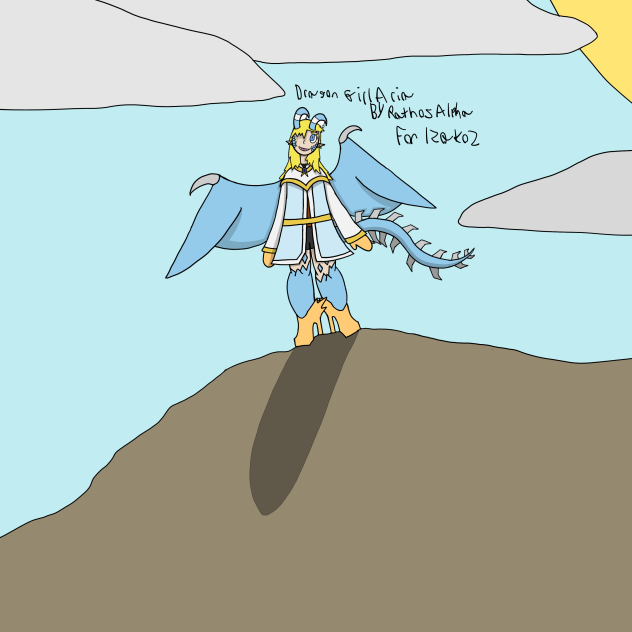 Dragon girl aria - ibisPaint