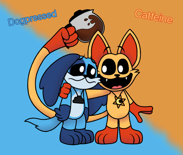 Dogpressed and Catfeine - ibisPaint