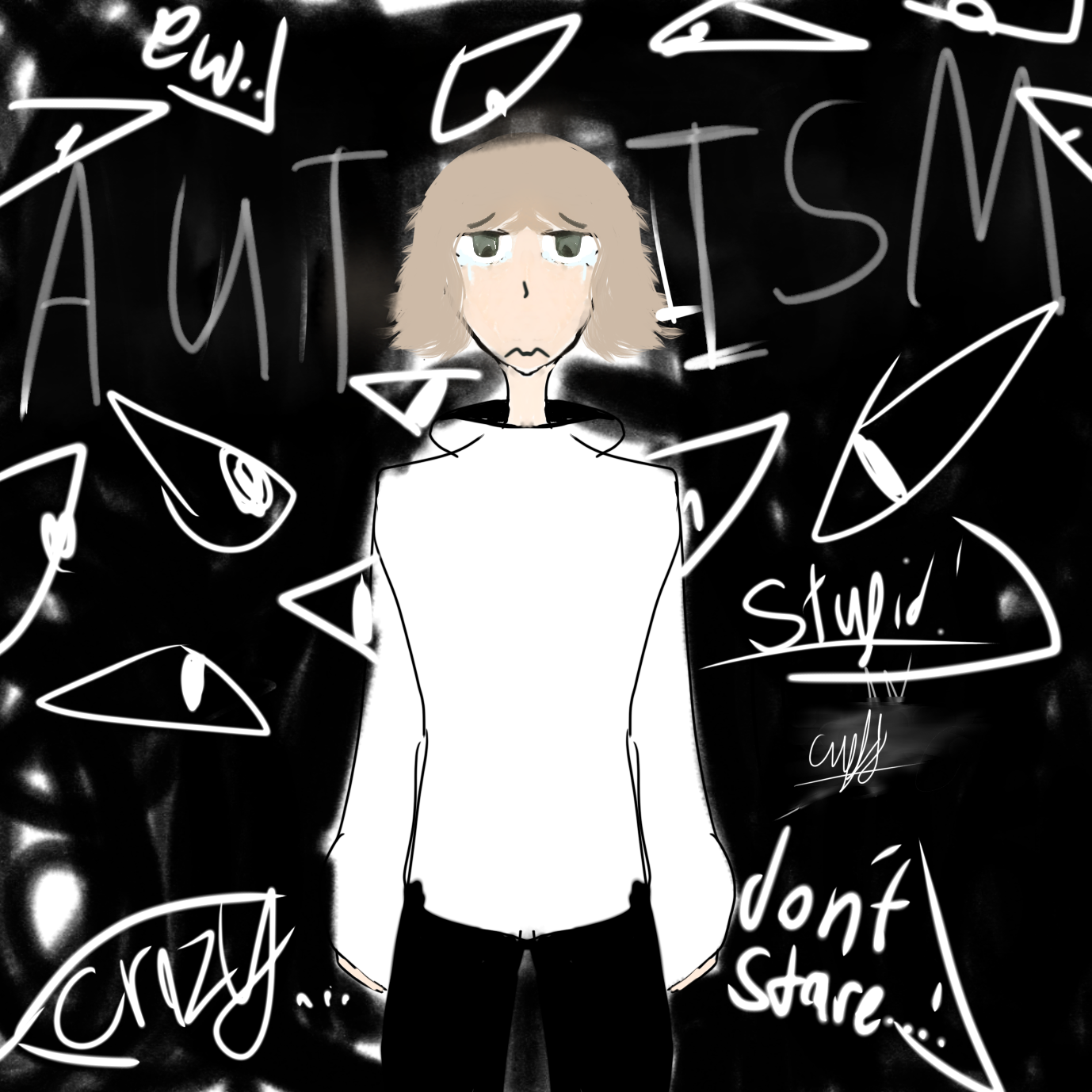 Disorders portrayed by art, autism - ibisPaint