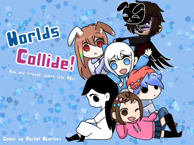 Worlds Collide! comic cover - ibisPaint