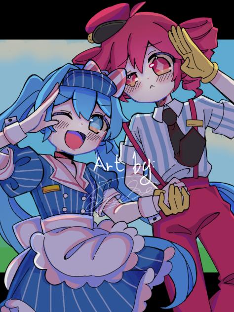 '' Miku & Teto ! ! '' - ibisPaint