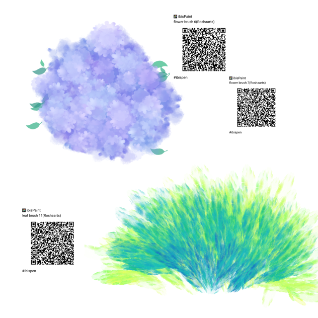 Leaf Brushes (Roshaarts) - ibisPaint