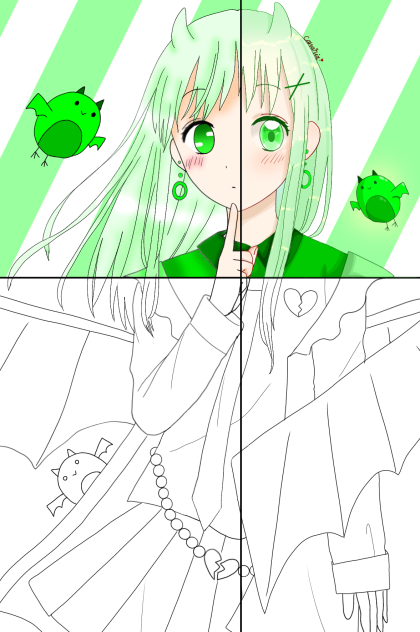 green girl💚 - ibisPaint