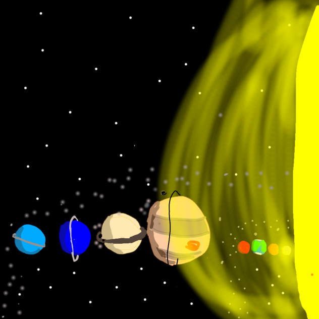sistema solar remasterizada - ibisPaint