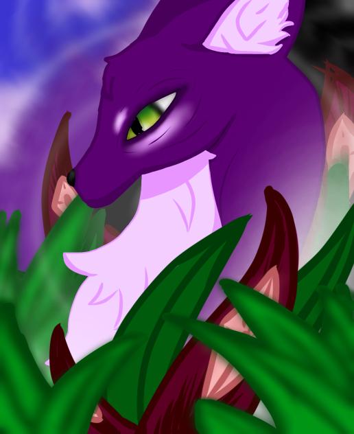 purple wolf. - ibisPaint