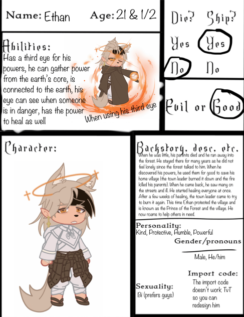 Ethan, Prince of the Forest & Village - ibisPaint