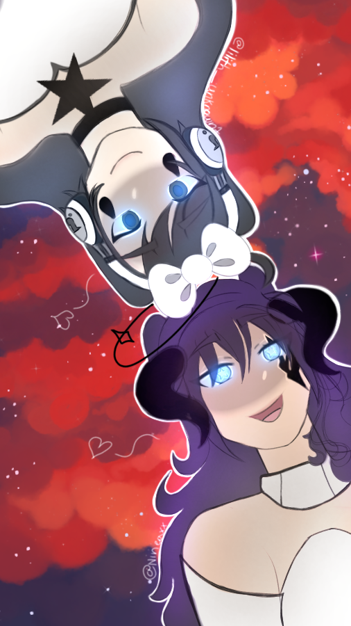 me and my gf's new maching pfp - ibisPaint