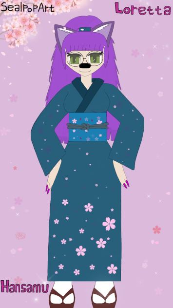 Drawing Loretta Hansamu (speed art) - ibisPaint