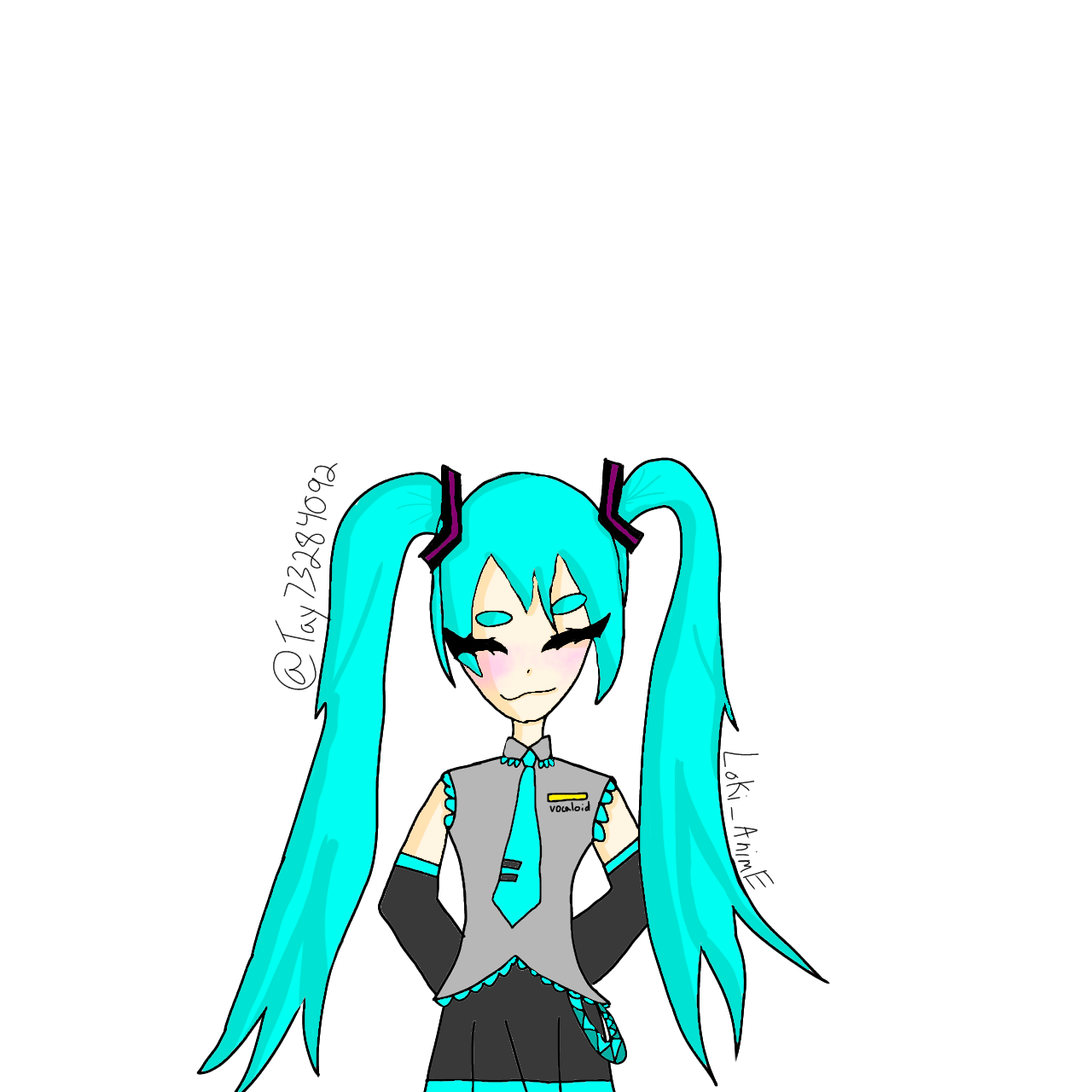 Hatsune Miku (vocaloid) - ibisPaint