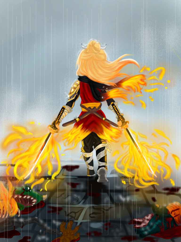 crimson blades - ibisPaint