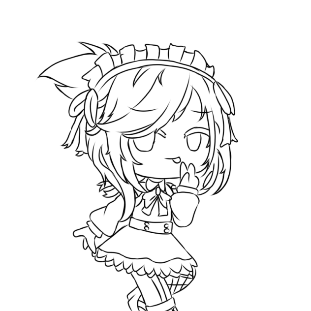 Gacha lineart uwu - ibisPaint