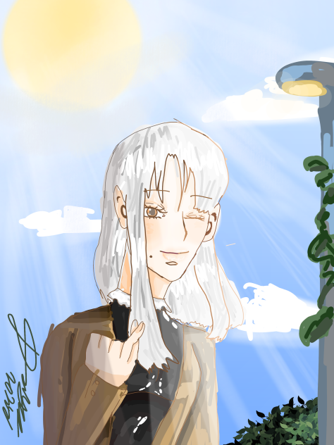 my oc in the summer - ibisPaint