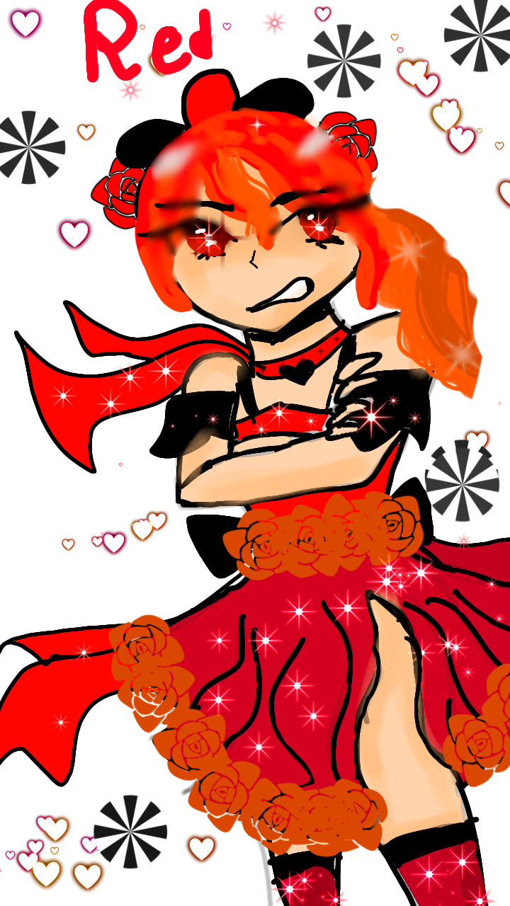 Red, evil girl - ibisPaint