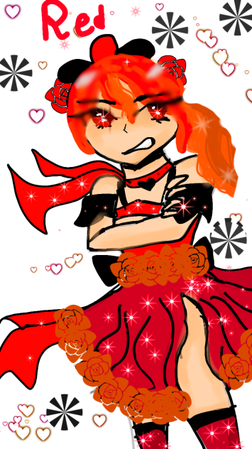 Red, evil girl - ibisPaint