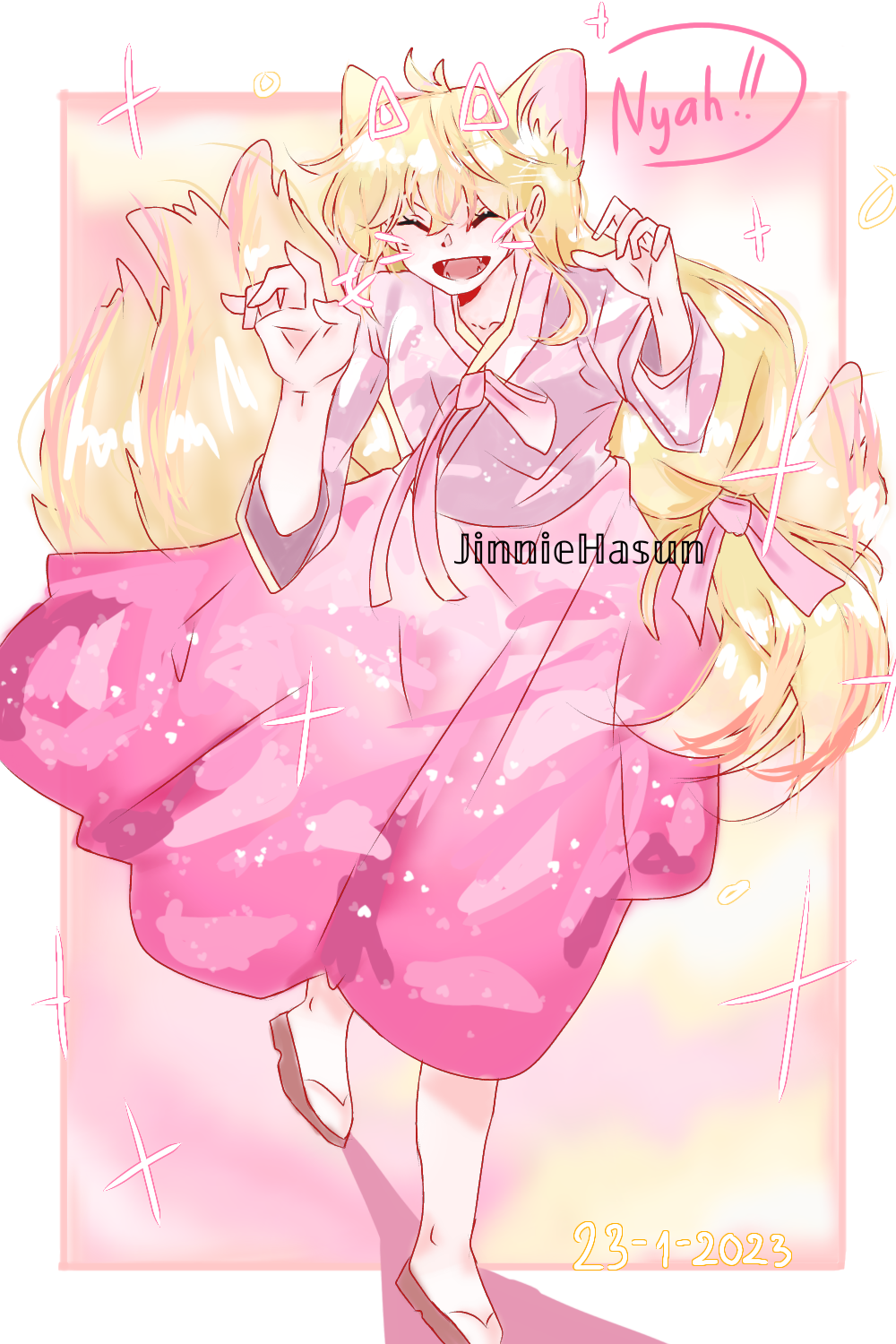 Jinnie + Hồ Ly Tinh - ibisPaint