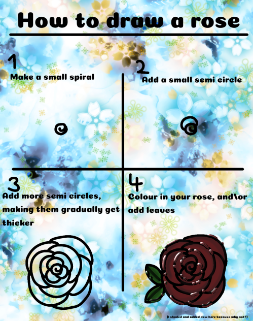 How to draw a rose - ibisPaint