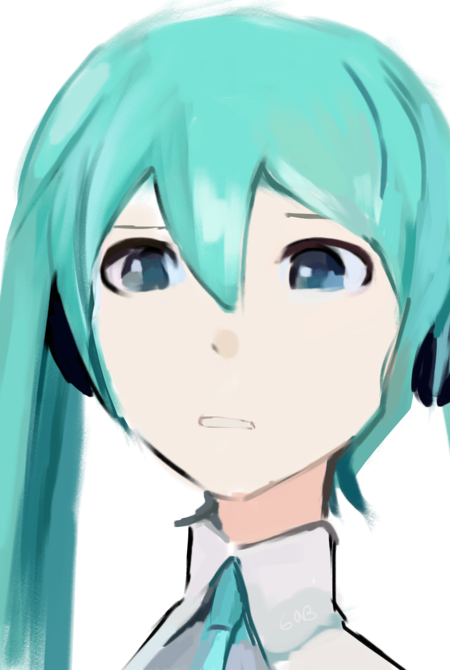 Disgusted Hatsune Miku meme - ibisPaint