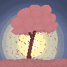 A pixel art cherry blossom tree. - ibisPaint