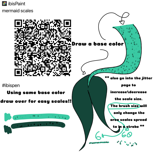 Quick and painless scales brush - ibisPaint