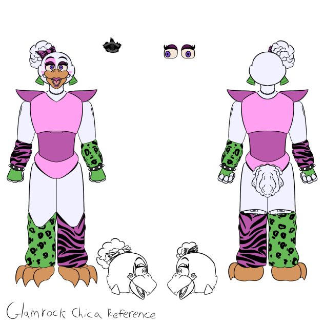 GlamRock Chica Reference - ibisPaint